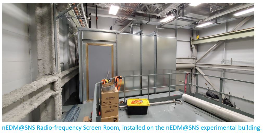 Radio-frequency Shield Room Installed – ORNL | nEDM